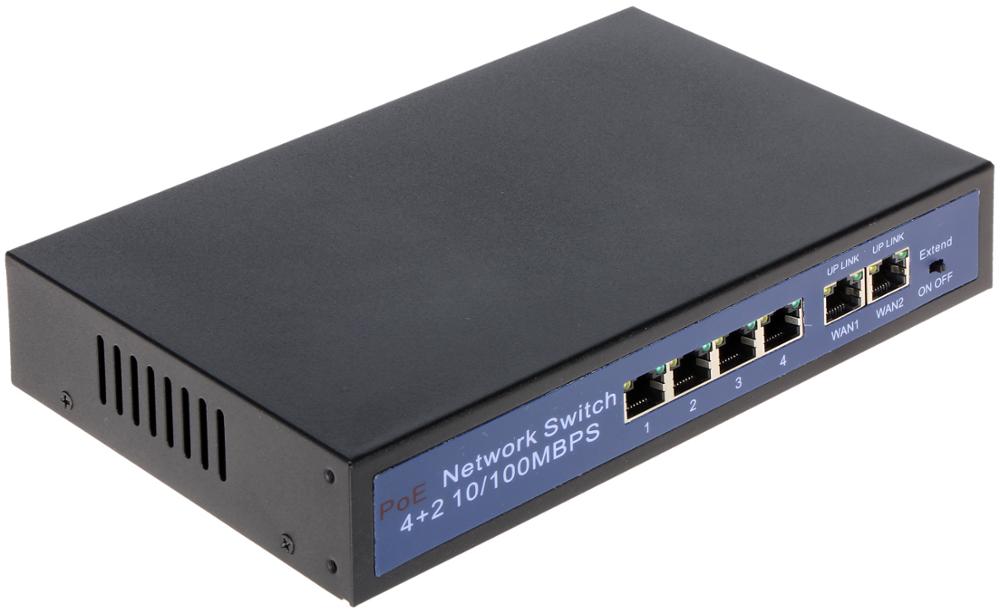 Interruptor POE de 48V con 8 puertos de 100Mbps, c... – Grandado