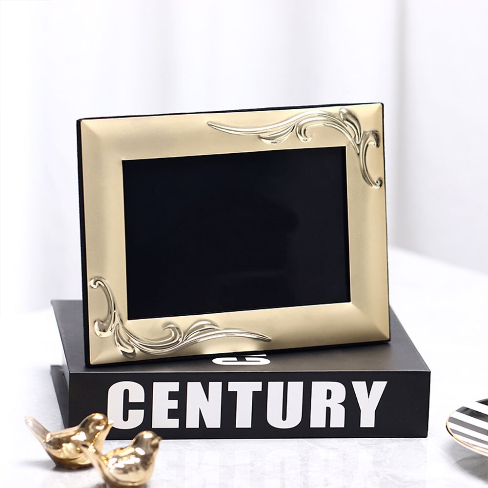 Luxury Golden Plated Metal Photo Frame Picture Dis... – Grandado