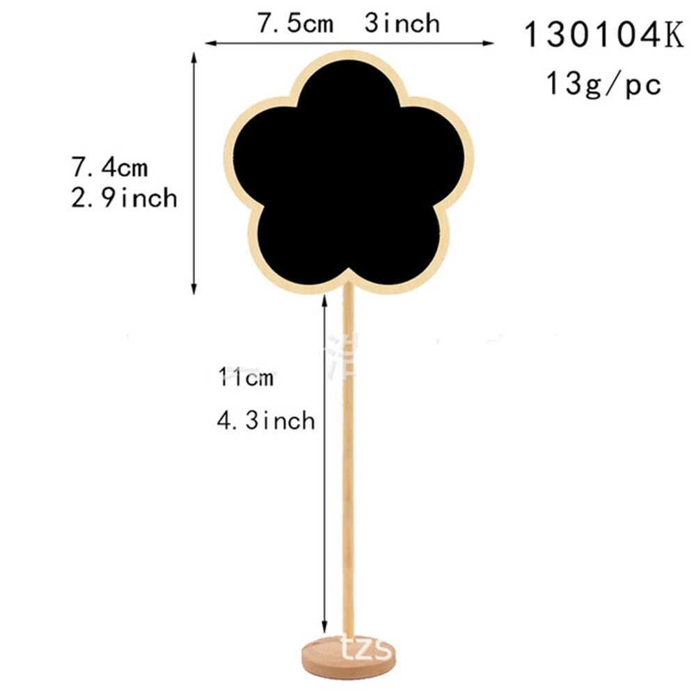 Mini Wooden Chalkboard Plant Markers Blackboard Si... – Grandado