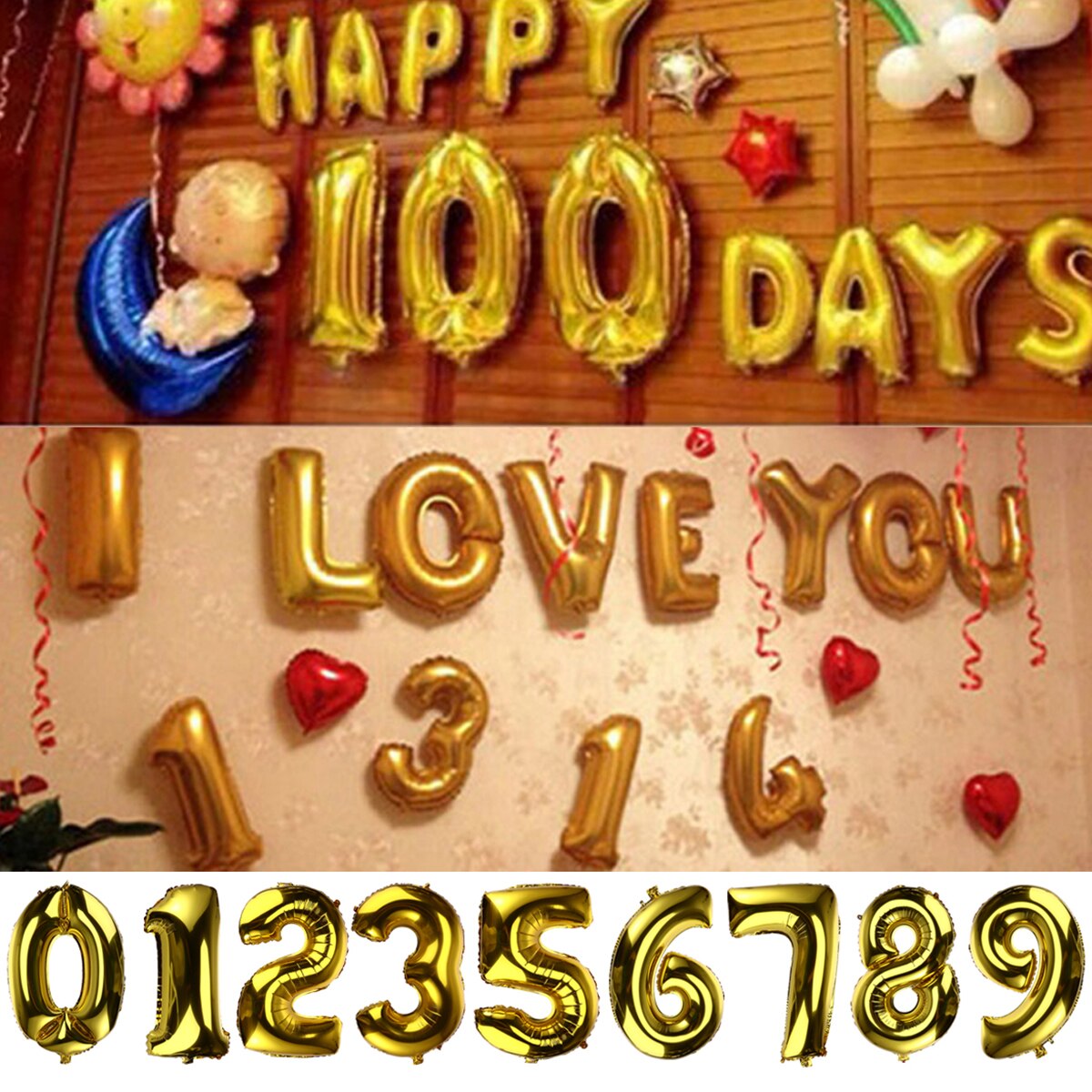 32 inch Number Balloons Party Supplies Helium Thic... – Grandado