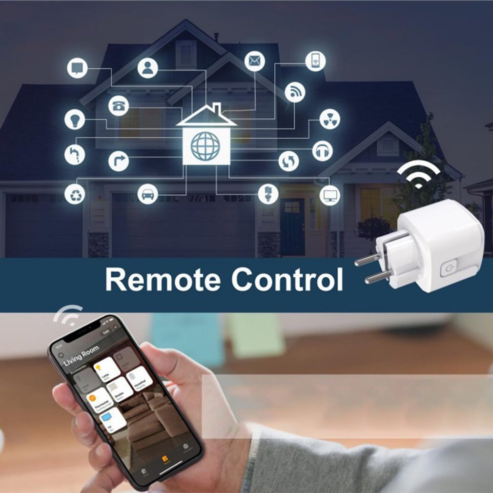 Wifi Smart Plug Socket 2 Stuks Mini Smart Socket A... – Vicedeal