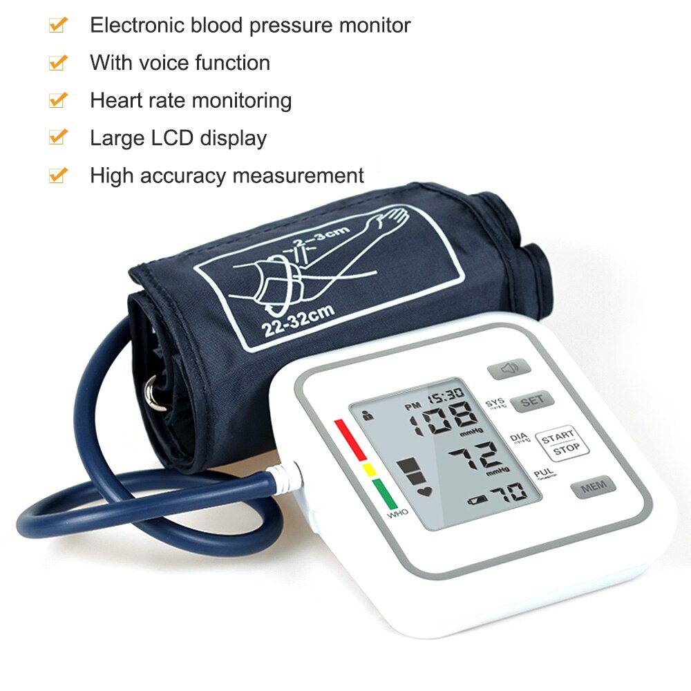 Upper Arm Style Automatic Electronic Blood Pressur... – Grandado