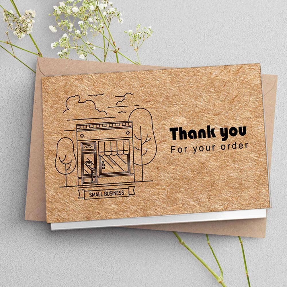 30Pcs Kraftpapier Kaart "Dank U" Kaart H... – Vicedeal