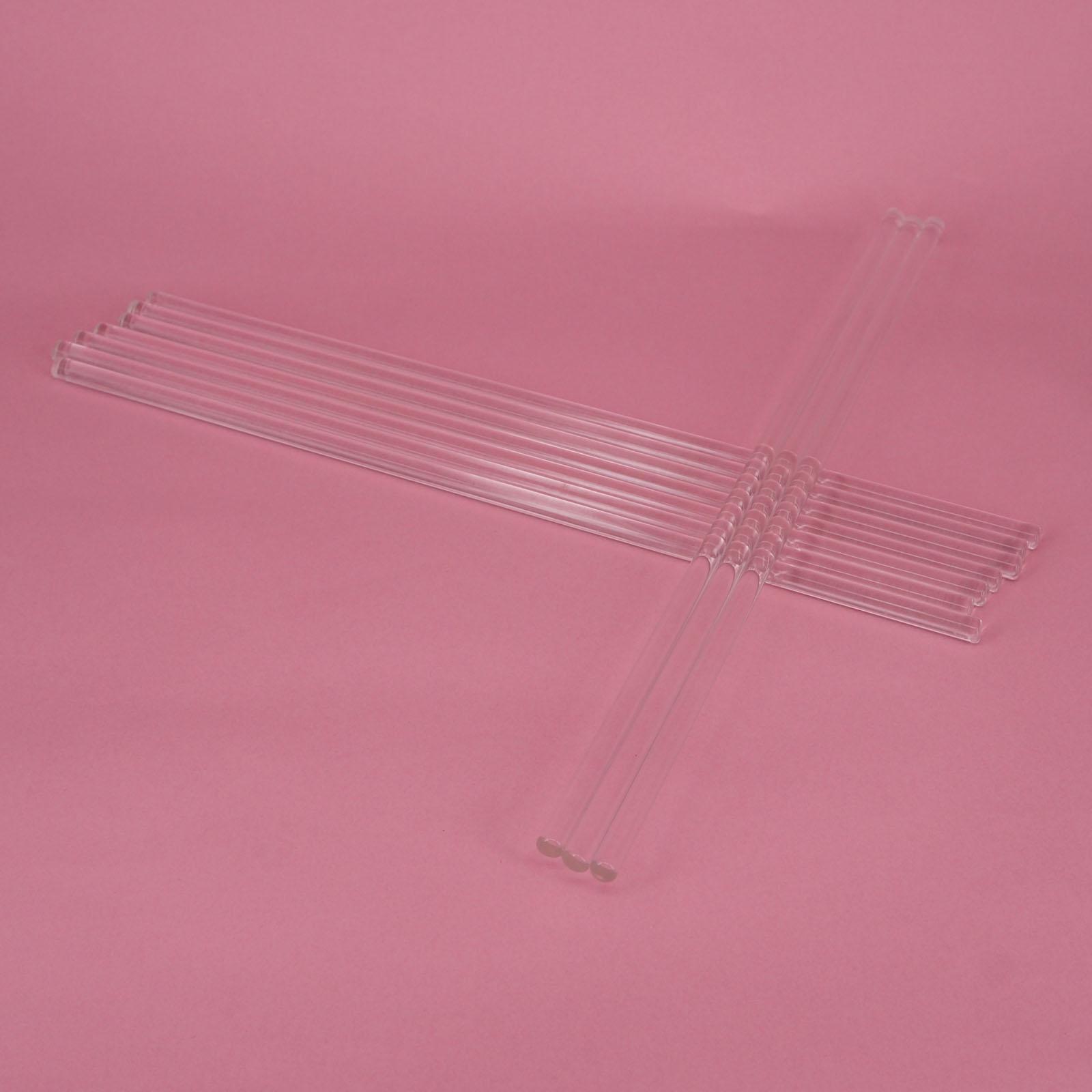 LOT10 6x250mm Lab Glass Stirring Rods Borosilicate... – Grandado