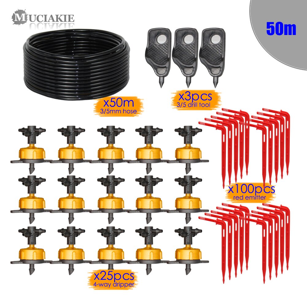MUCIAKIE 100M 2LPH Pressure Compensation Emitter W... – Grandado