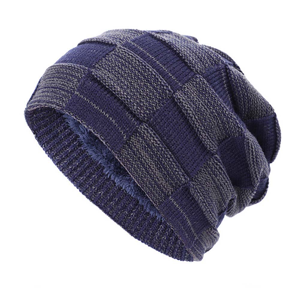 Winter Beanies Men Knitted Hat Caps Bonnet Warm Ba... – Grandado