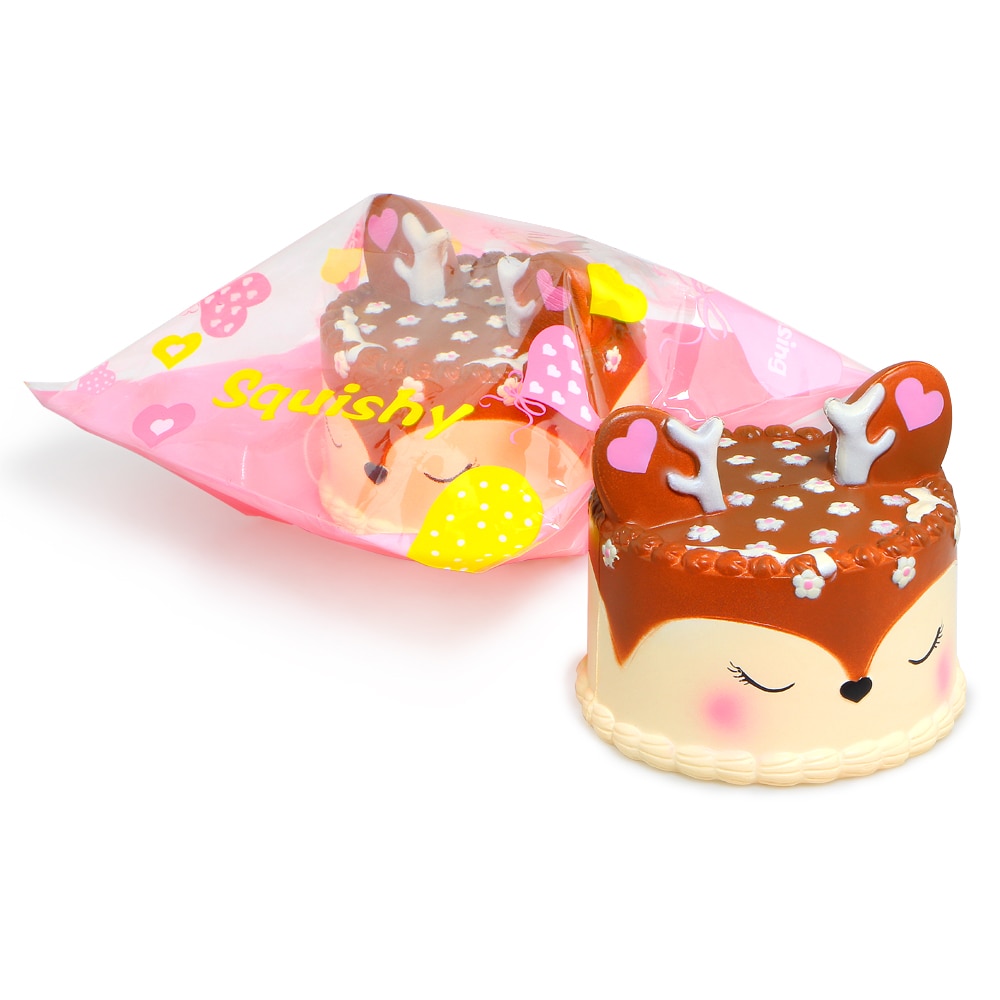 Kawaii Deer Cake Squishy Jumbo Slow Rising Squishi... – Grandado