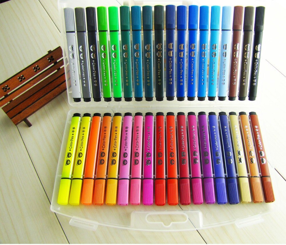 48 Colors Watercolor Pen Kit Art Marker Drawing Pe... – Grandado