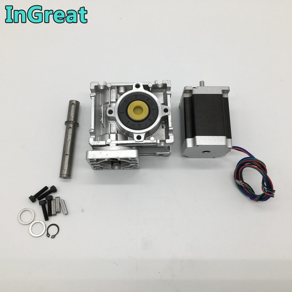 Ratio 5:1 Worm Gearbox RV030 14mm output Nema23 St... – Grandado