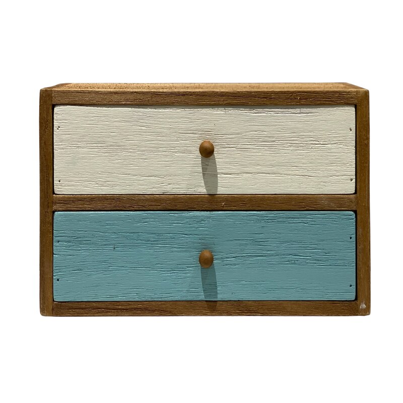 Wooden Double Layer Storage Drawer Japanese Style ... – Grandado