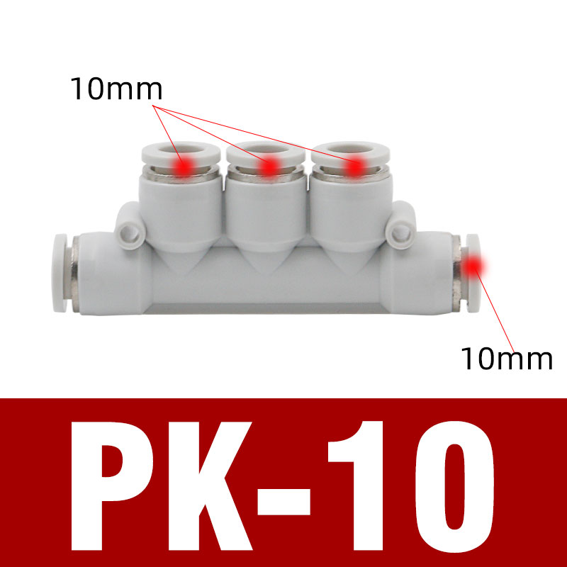 5pcs PK Air Pneumatic Fitting 5 Way One Touch 4mm ... – Vicedeal