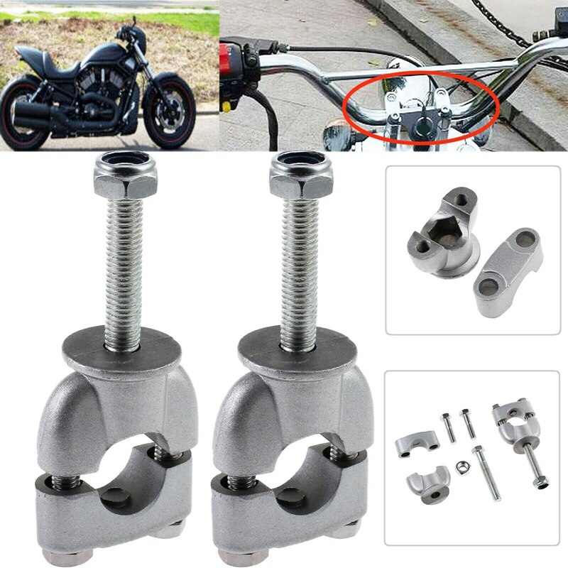 1Pair 7/8 inch Handlebar Risers Bar Kit Metal Moun... – Grandado