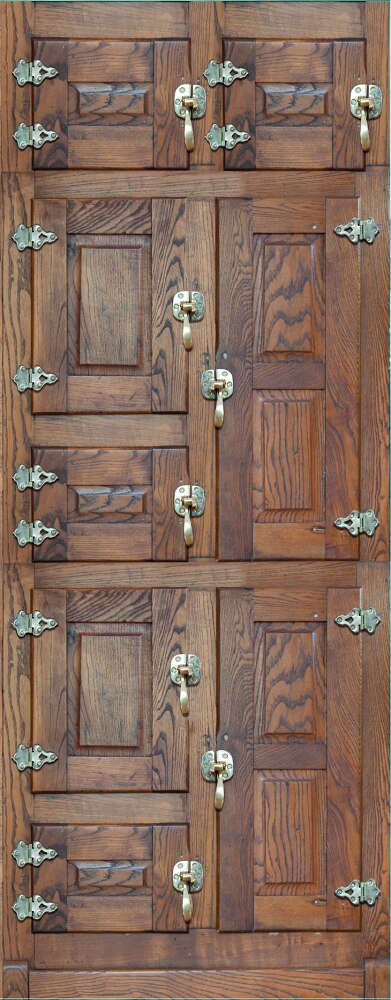 Door Sticker Wallpaper 3D Vintage Old Gate Home Do... – Grandado