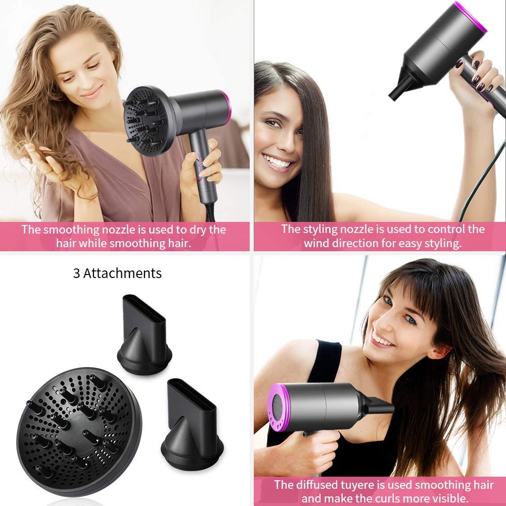 Powerful Home ionic Hair Blow Dryer for Fast Dryin... – Grandado