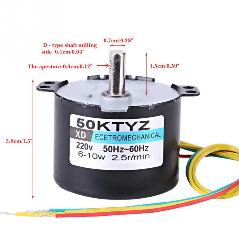 XD-50KTYZ AC 220V Synchronous Motor 10W Permanent ... – Vicedeal