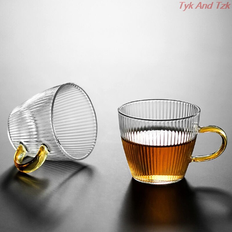 Melk Glas Thee Beker Transparant Wijnglas Vertical... – Grandado