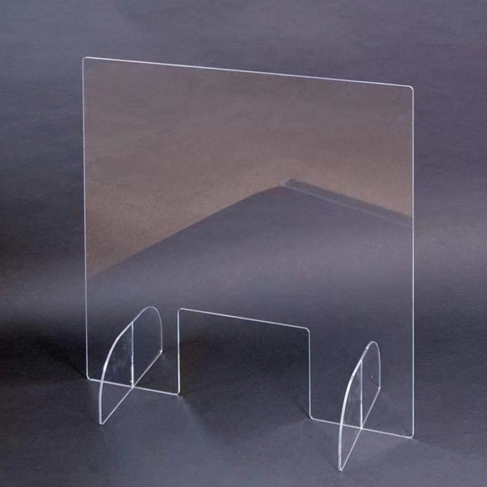 Acrylic Sneeze Guard Shield Clear Perfection Recep... – Grandado