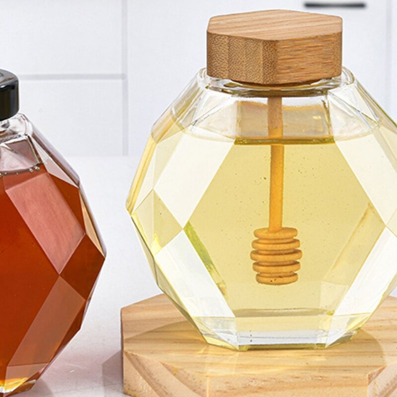 380ML Hexagon Glass Jars Hexagon Heat-Resistant Ho... – Vicedeal