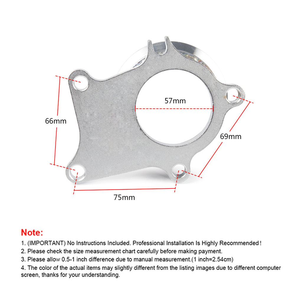 Stainless Steel T04E T3/T4 5 Bolt Exhaust Dump Fla... – Grandado