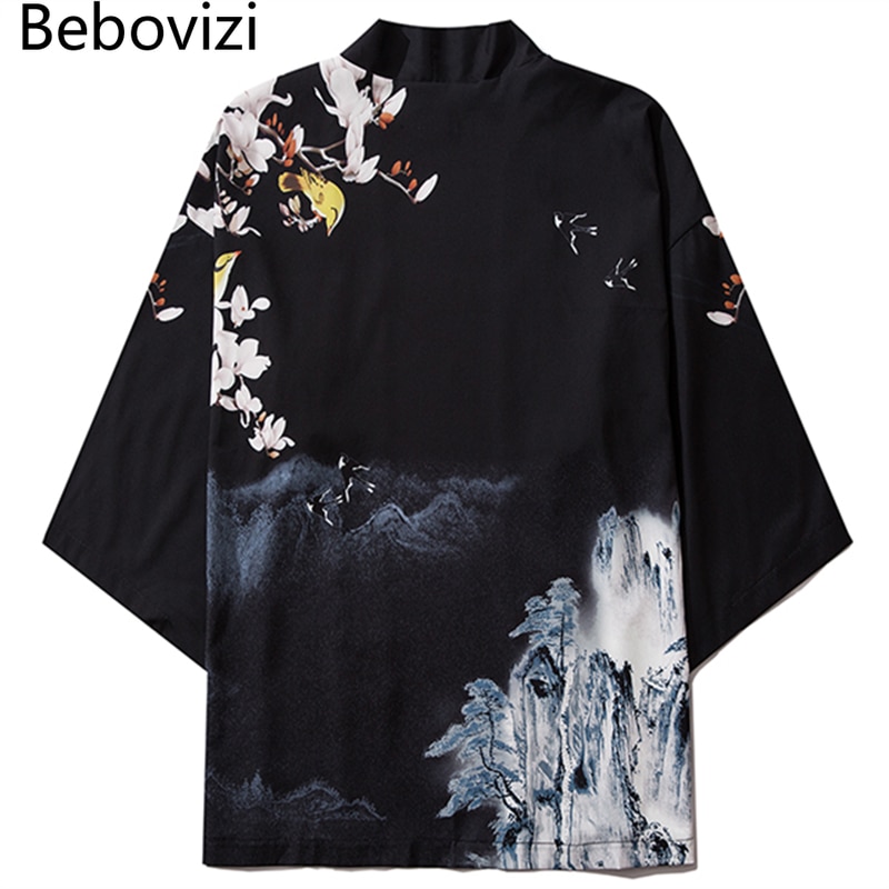 Bebovizi Chinese Style Vintage Print Kimono Women ... – Vicedeal