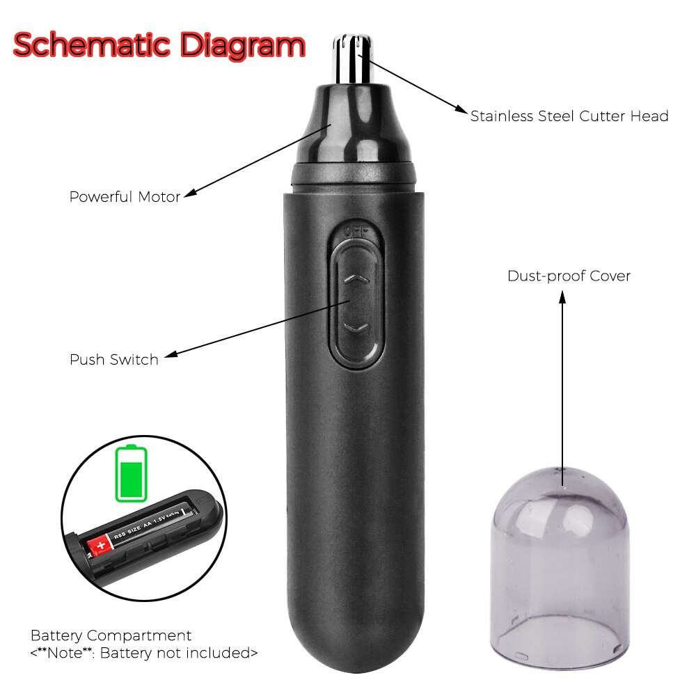 Painless Electric Ear Nose Hair Remover Trimmer fo... – Grandado