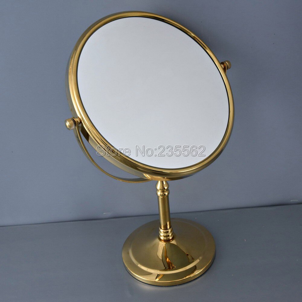 Makeup Mirror 8 inch Brass 3X/1X Magnifying Mirror... – Grandado