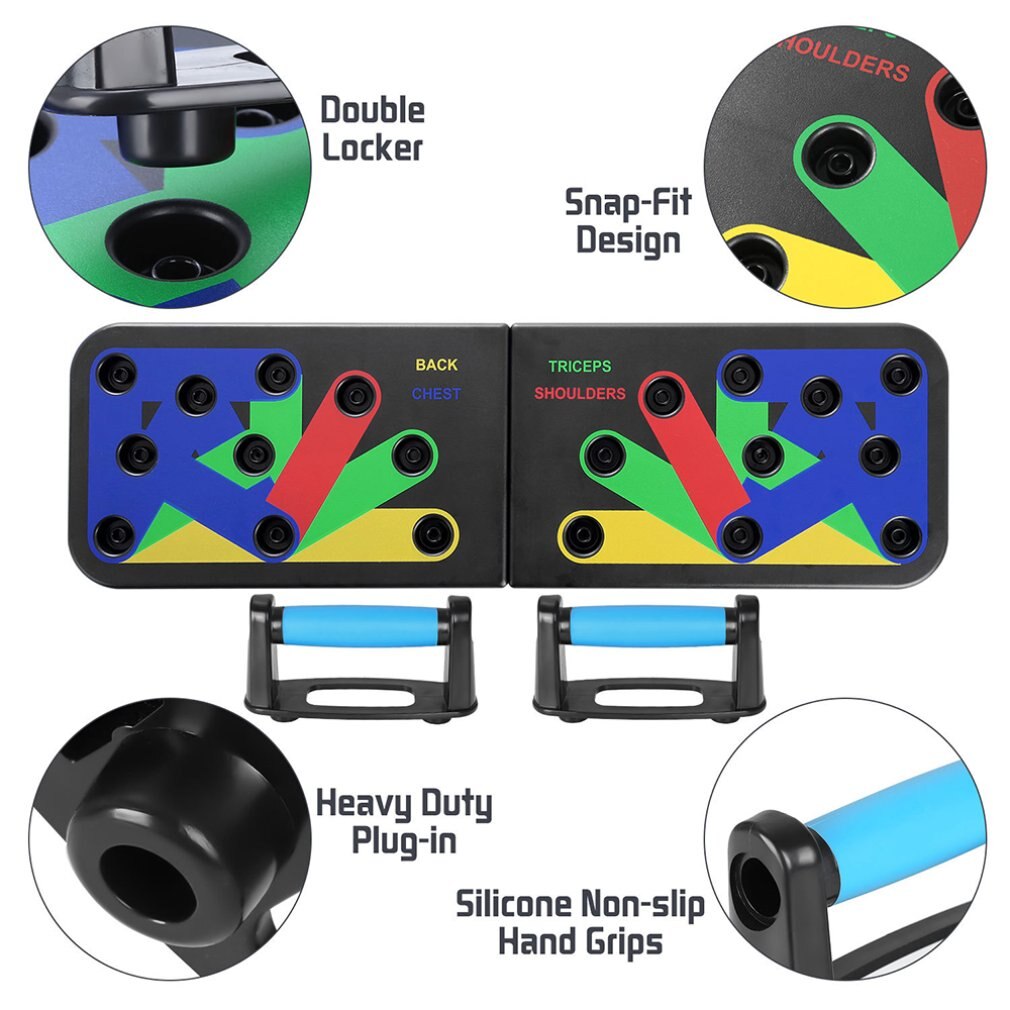 Push-Ups Holder Men's Fitness Equipment H-Shaped L... – Grandado