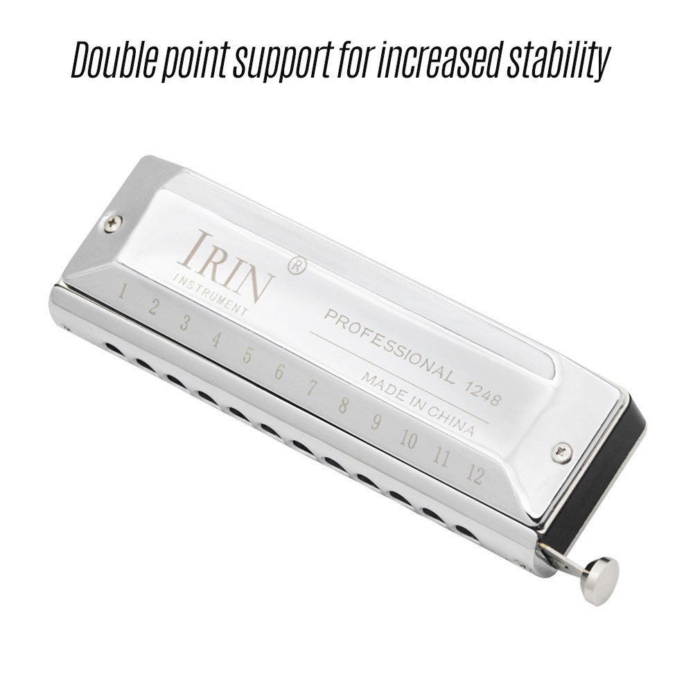 12 Hole 48 Tones Chromatic Harmonica Mouth Organ K... – Grandado