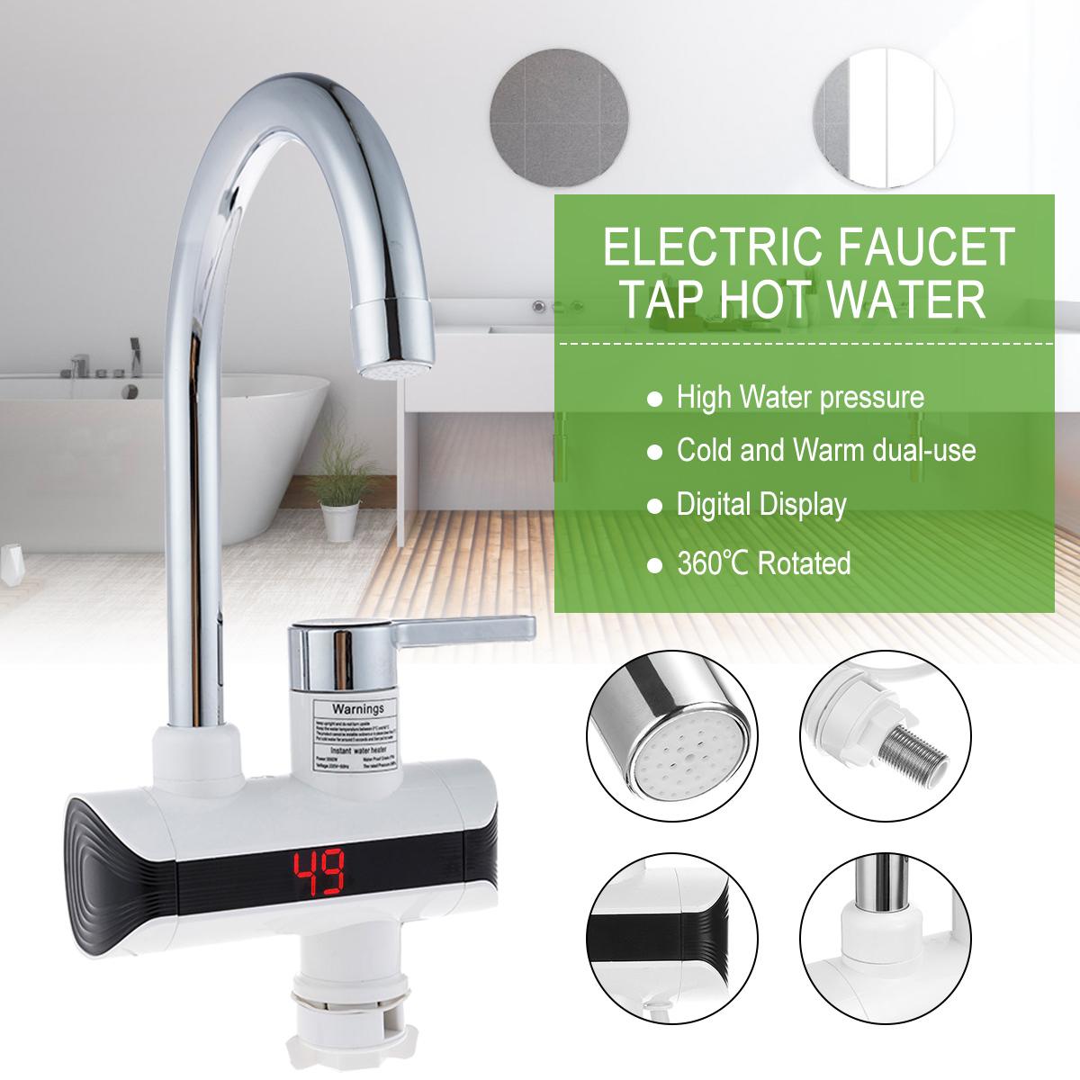 220V 3000W Instant Electric Faucet Tap Water Cold ... – Vicedeal