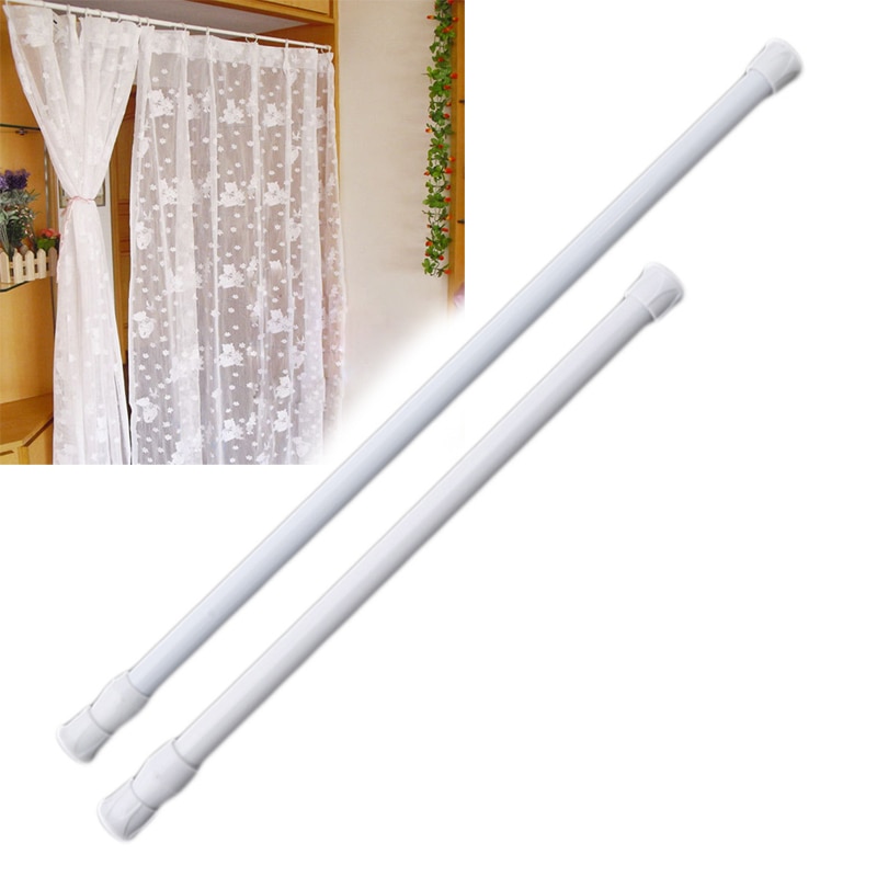 Telescopic Curtain Rod Adjustable Spring Loaded Ba... – Vicedeal