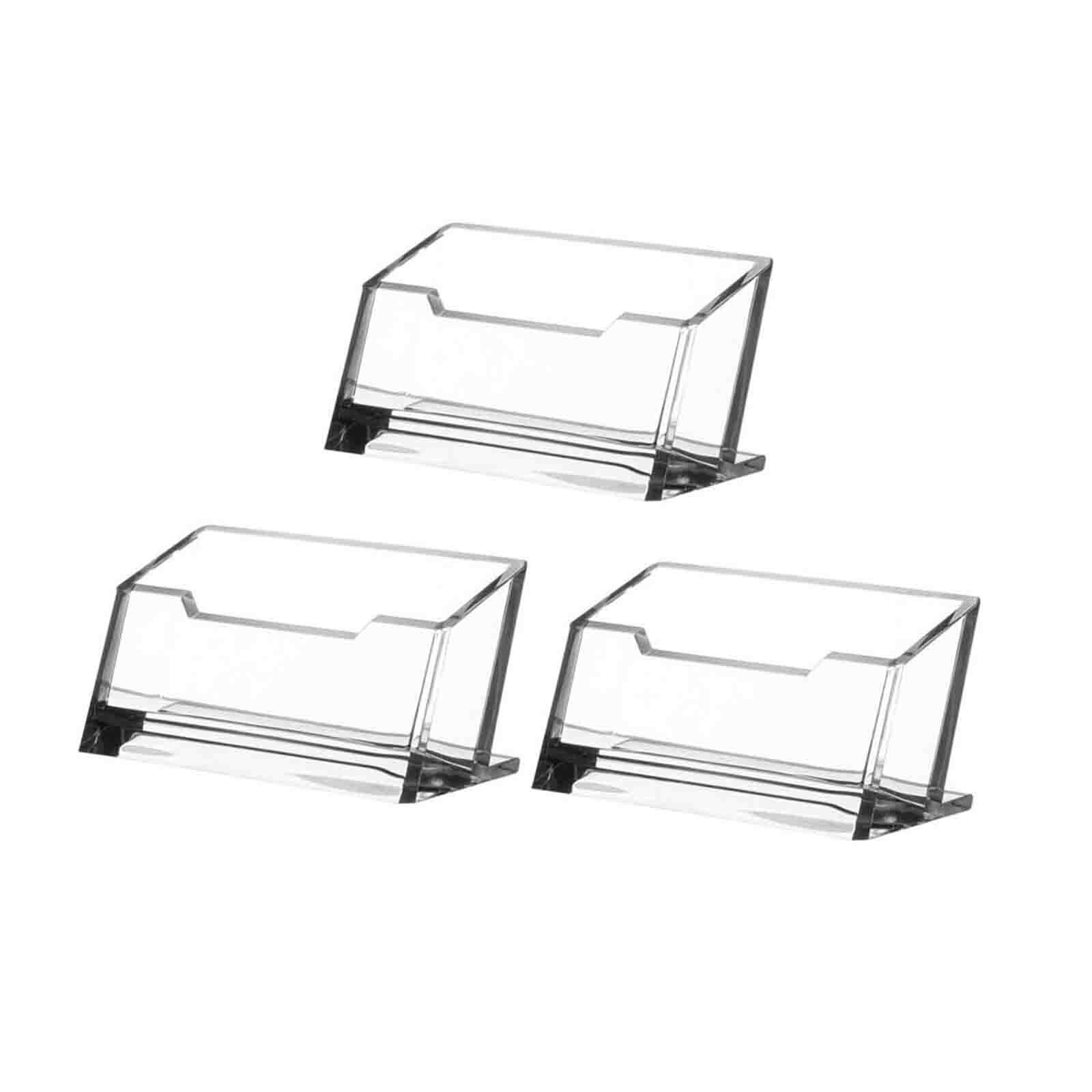 30 #3/6Pcs Algemene Clear Plastic Desktop Visiteka... – Vicedeal