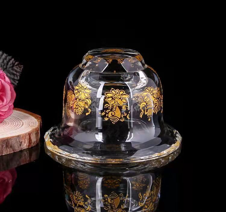 Buddhist Supplies Water Cup Crystal Holy Water Bow... – Grandado