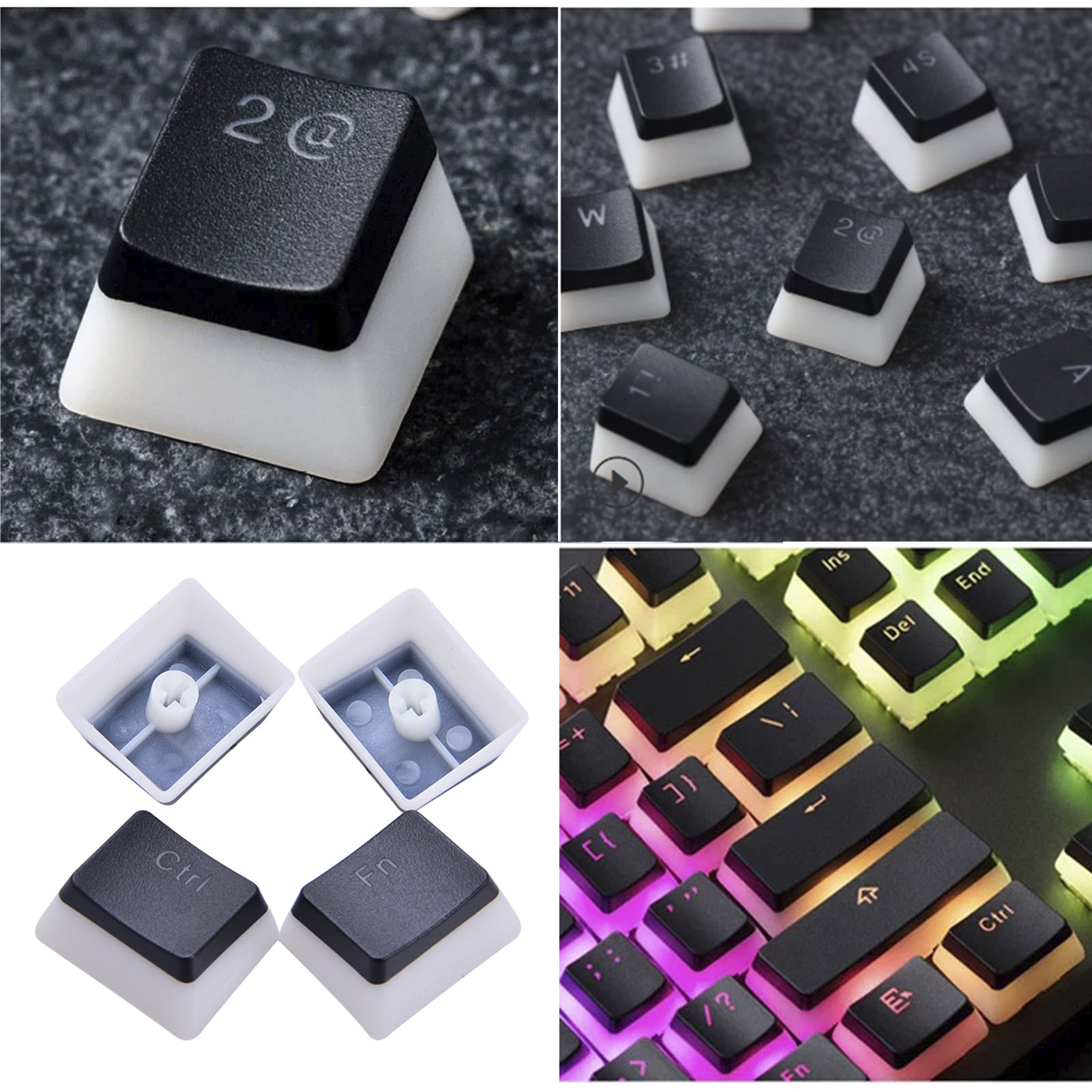 PBT Keycap Set With Translucent Layer For Mechanic... – Grandado