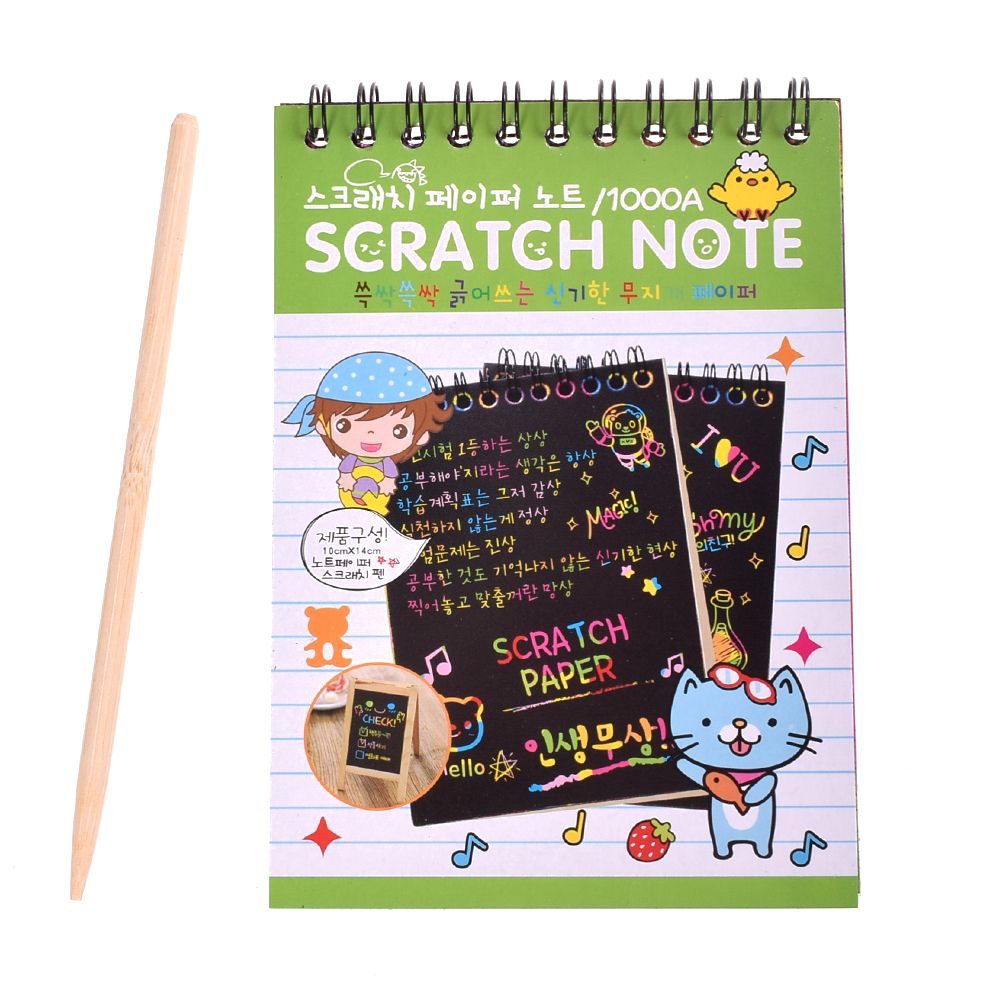 Kleur DIY Scratchbook Scratch Note Boek Tekening K... – Grandado