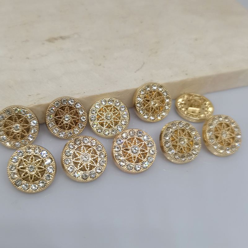 12/15/20MM Luxury Rhinestone Star Metal Buttons Of... – Grandado