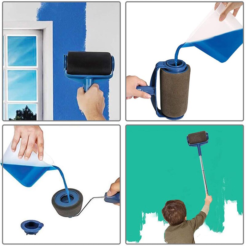 8pcs Paint Roller Brush Kit DIY Wall Printing Brus... – Grandado