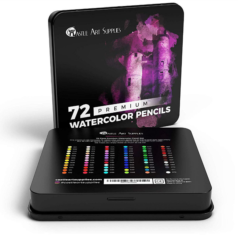 Painting color lead tin box drawing stationery 72 ... – Grandado