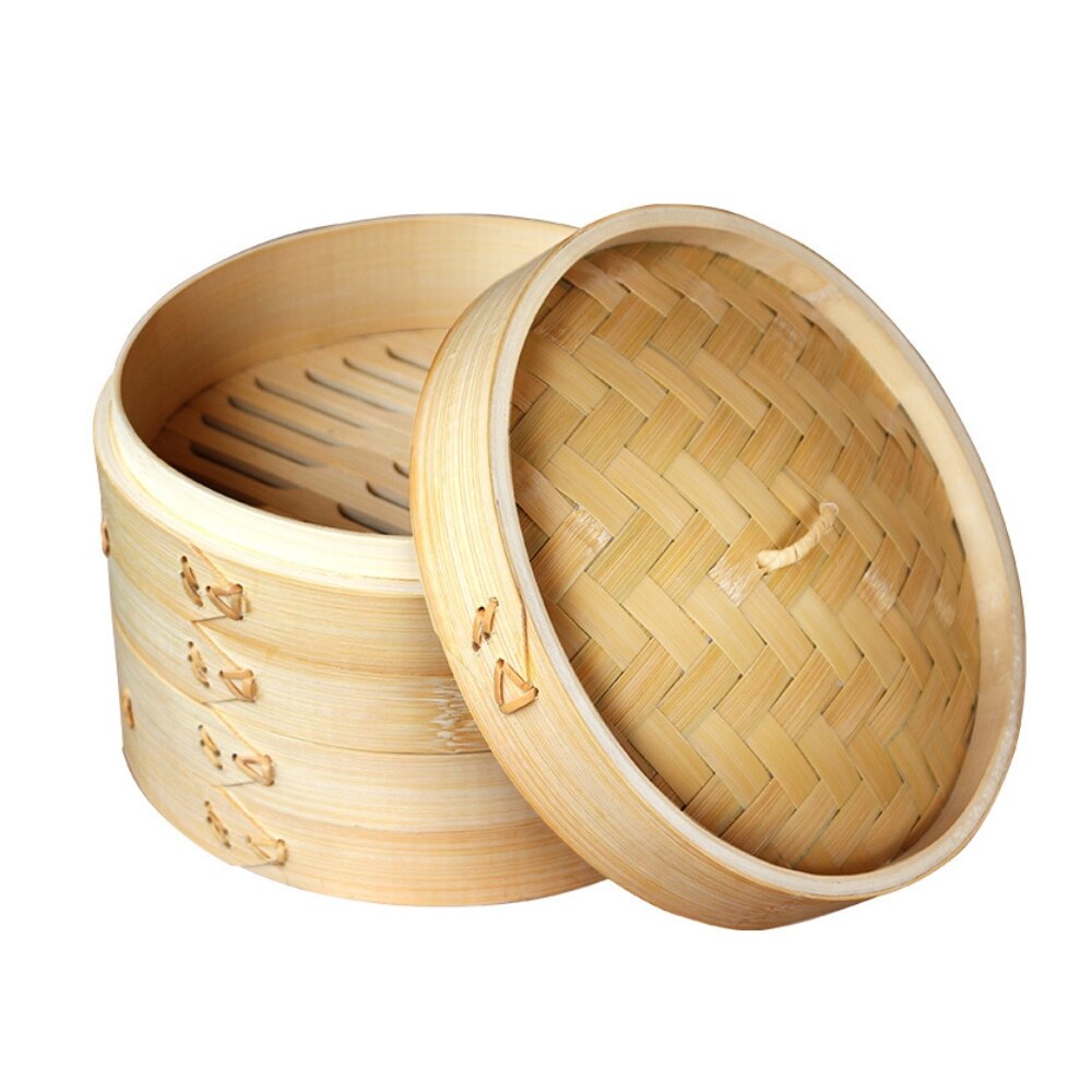 25CM Bamboo Steamer Chinese Kitchen Utensils Veget... – Grandado