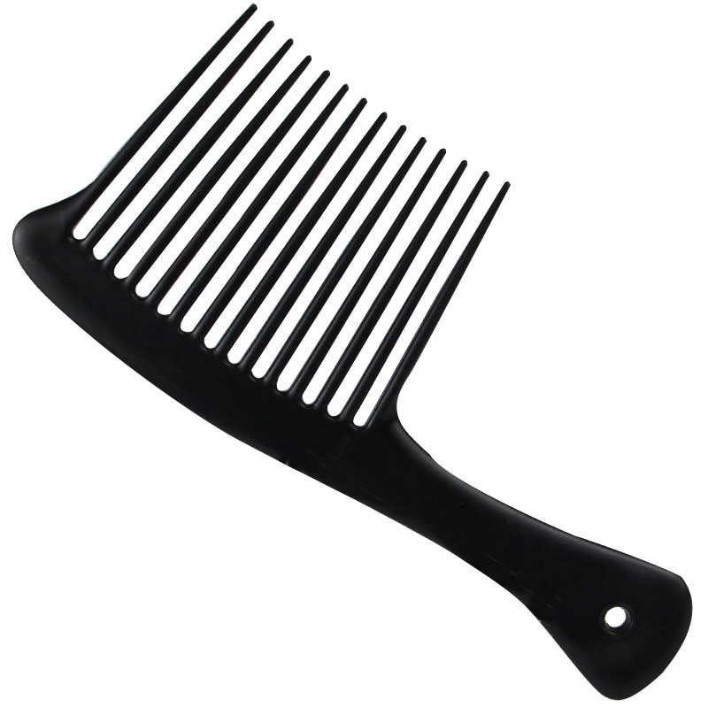 Black Large Wide Tooth Combs Of Hook Handle Detang... – Vicedeal