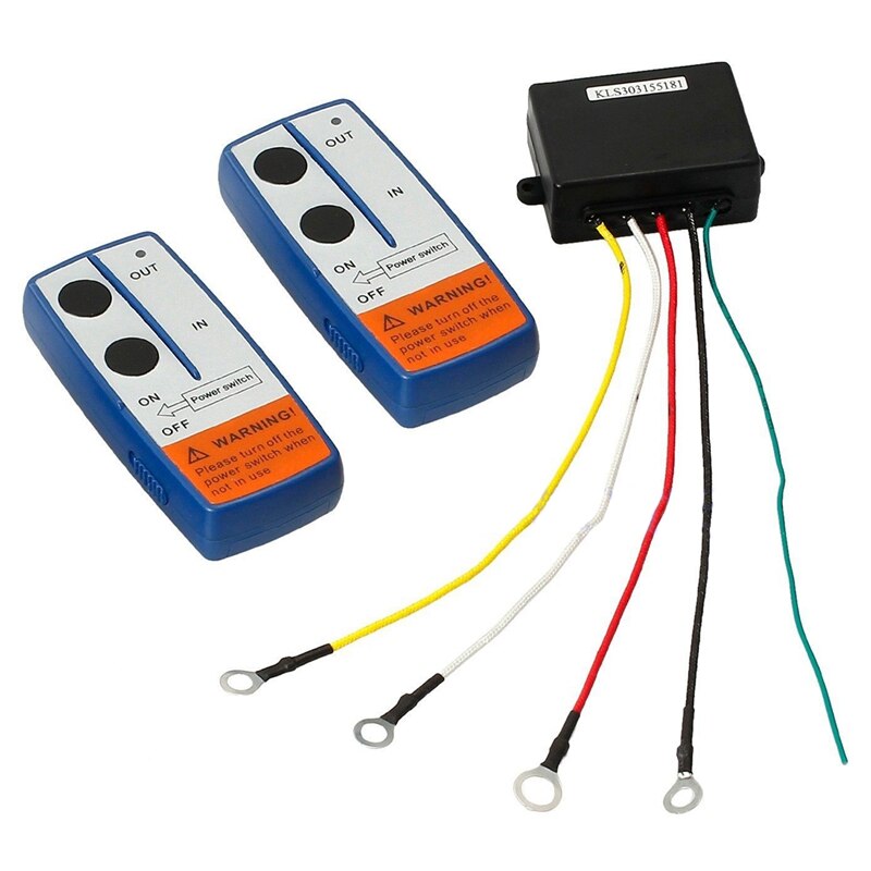 12V Recovery Wireless Winch Remote Control 2 Hands... – Grandado