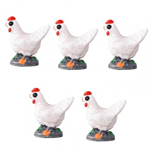 5Pcs Miniature Model Handmade Chicken Shape Plasti... – Vicedeal