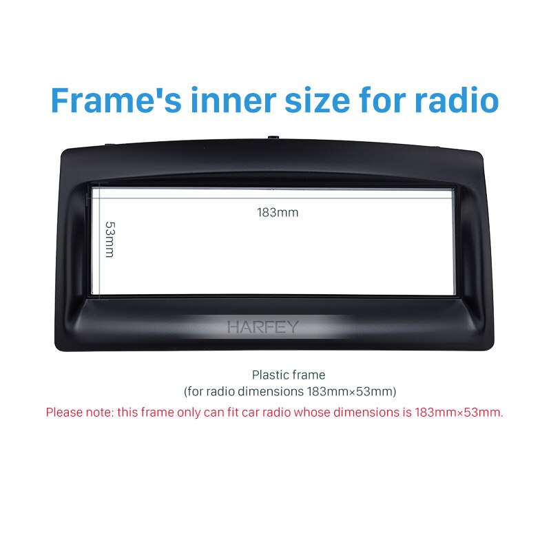 1Din Car Radio Fascia Panel Frame installation Cov... – Grandado