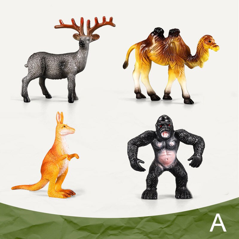 1 Set Diermodel Speelgoed Beeldjes Miniatuur Gesim... – Grandado