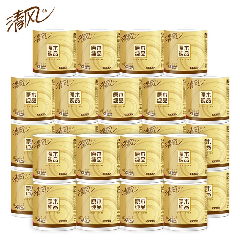 QingFeng Roll Tissue 140g * 32Rolls Toilet Paper N... – Grandado