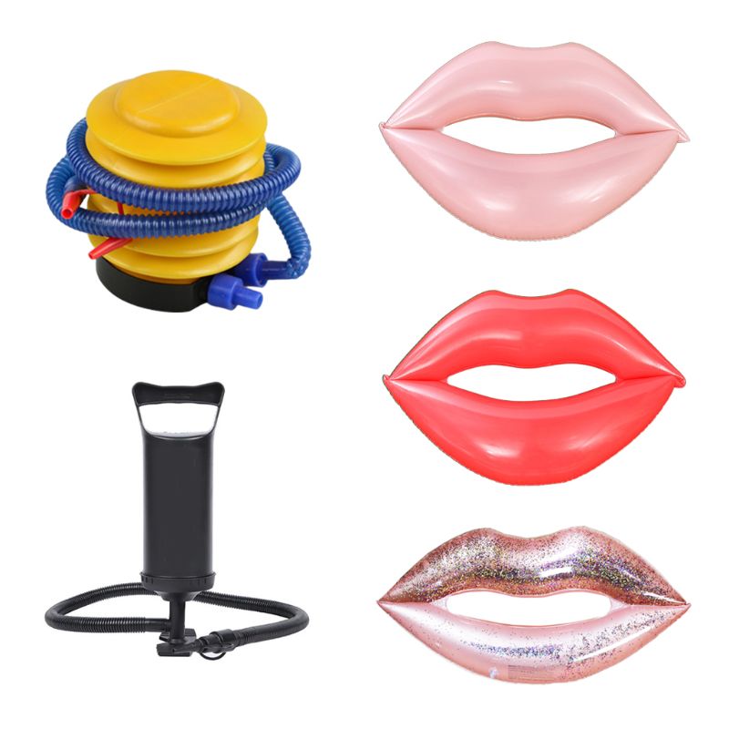 Inflatable Funny Glitters Lips Pool Float Raft Swi... – Vicedeal