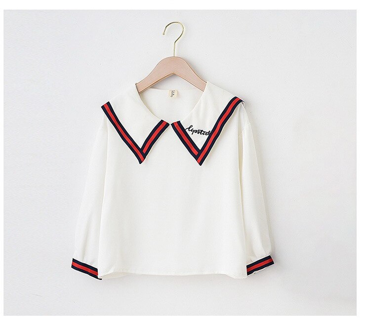 Girls Chiffon School Shirts Long Sleeve 8 10 12 ye... – Grandado