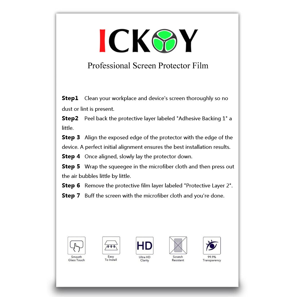 2 stks Anti-kras LCD Screen Protector Guard Shield... – Grandado