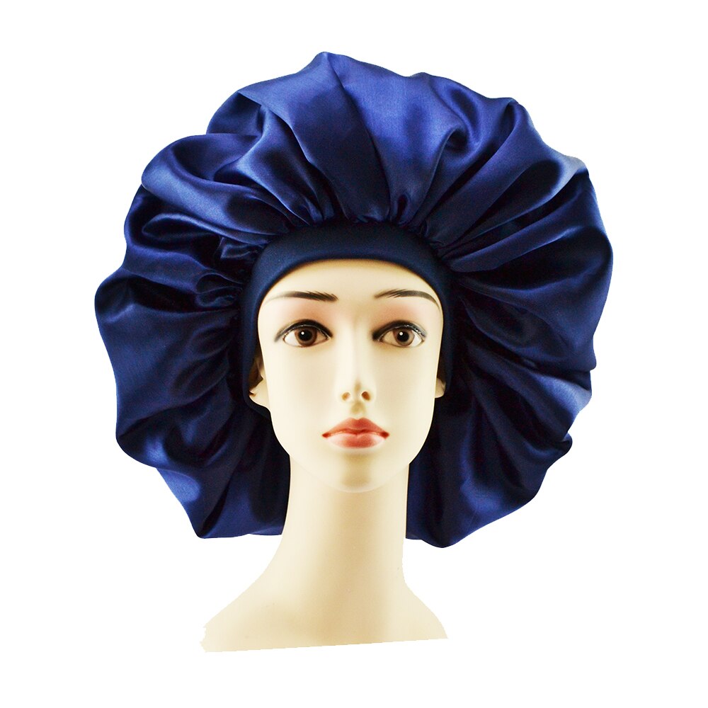 Big Size Satin Silk Bonnet Sleep Night Cap Head Co... – Vicedeal