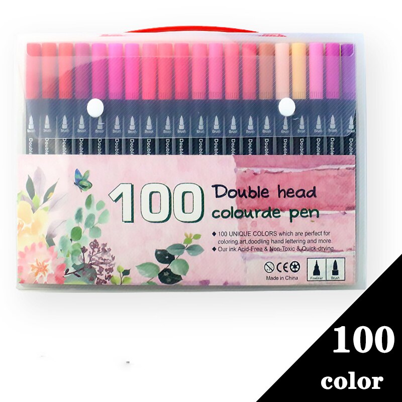 Watercolor Pens Fineliner Color Felt Tip Pen Color... – Grandado
