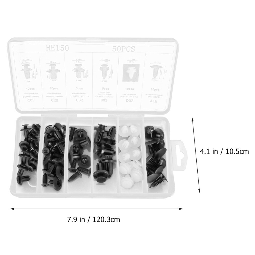 1 Set Mudguard Retainer Clip Push Pin Bumper Rivet... – Vicedeal